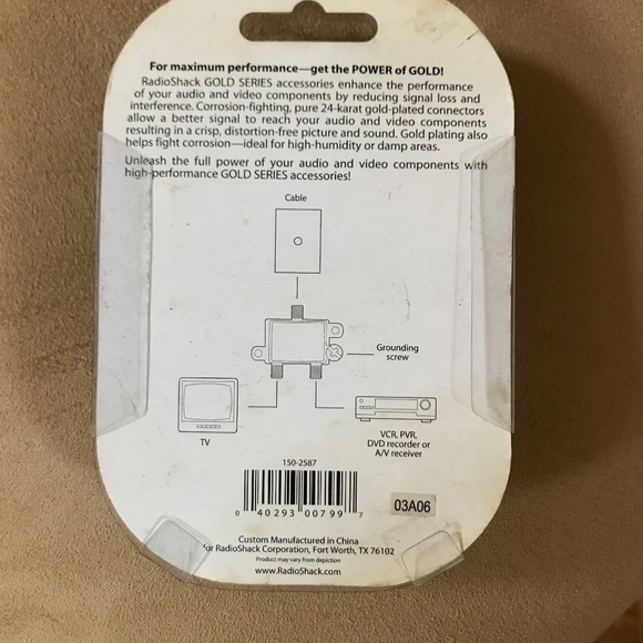 Radio Shack | Portable Audio & Video | Cable Tv Television Splitter ...